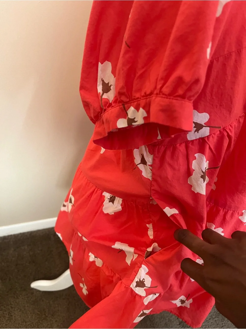 Universal Thread | Tops | Universal Thread Red Floral Vneck Babydoll ...